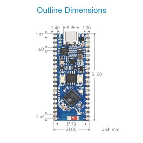 waveshare esp32 s3 microcontroller 2 4 ghz wi fi development board dua