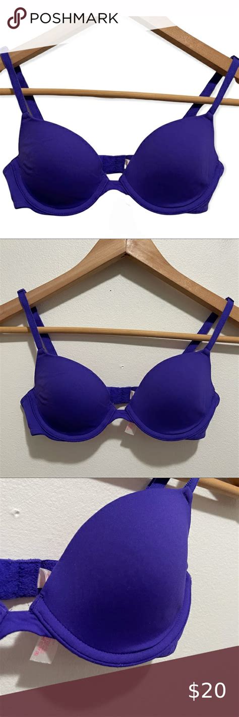 Pink By Victorias Secret Purple Tshirt Full Coverage Bra 32a Full