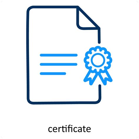 Certificate And Document Icon Concept 25904055 Vector Art At Vecteezy