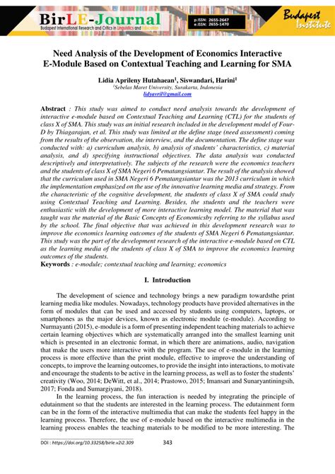 pdf need analysis of the development of economics interactive e