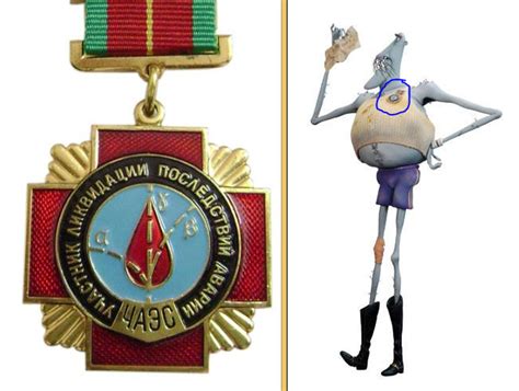 In Coraline 2009 The Character Of Mr Bobinsky Have On Him The Medal