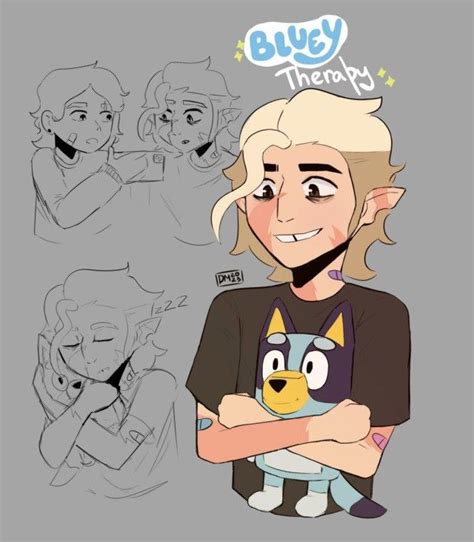 Drawing Bluey ¦fan Art Garabatos Lindos Dibujos Bonitos Bocetos Bonitos