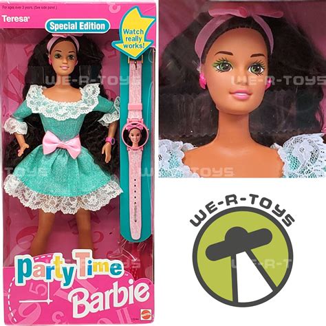 Barbie Party Time Teresa Doll With Watch Special Edition 1994 Mattel
