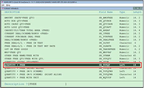 How To Print Qty With Free In Bill Format In Marg Software