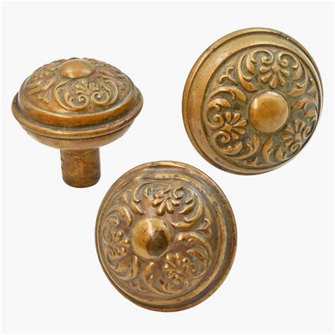 Lockwood Hastings Big And Small Brass Knobs — Architectural Antiques