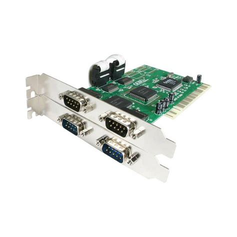 StarTech Com PCI4S550N 4 Port PCI RS232 Serial Adapter Card With 16550 UART Rapid Electronics