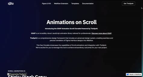 Get Gsap Animation Scroll Clonable Thesprkl Posted On The Topic