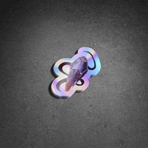 Holographic Dark Crystal Sticker 10 Pack Holo Decal Crystal Shard
