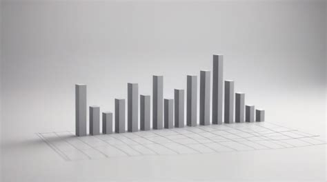premium photo dynamic data flow abstract 3d chart on light grey
