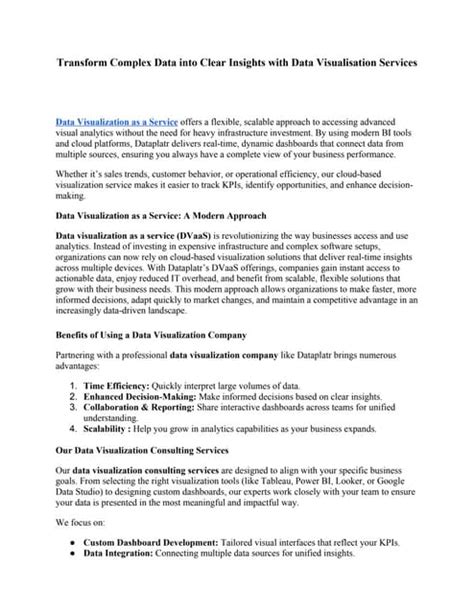 Transform Complex Data Into Clear Insights With Data Visualisation