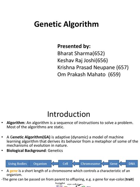 genetic algorithm pdf genetic algorithm gene