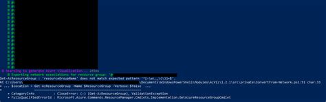 Azure Resourcegroupname Does Not Match Expected Pattern W