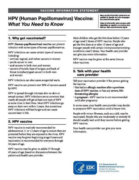 Hpv Vaccine Information