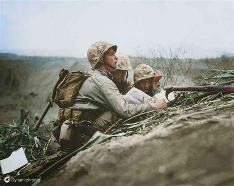 20 Historic Photos Shown In Extraordinary Color Battle Of Iwo Jima