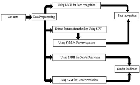 Steps For Face Recognition And Gender Prediction Using Sift Lbph And
