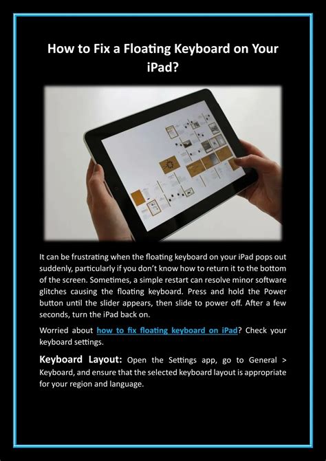 PPT How To Fix A Floating Keyboard On Your IPad PowerPoint Presentation ID