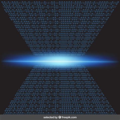 Free Blue Binary Background Nohatcc