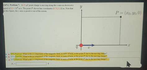 Solved Problem A μC point charge is moving Chegg