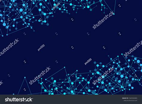 Molecular Structure Connected Lines Dots Medical Stock Vector Royalty Free 1565936965