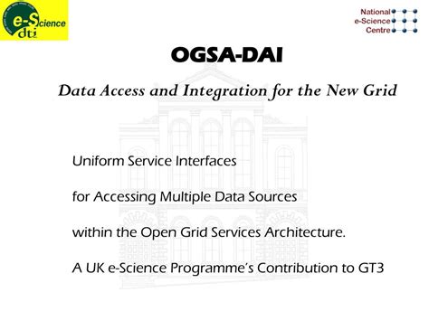 Uk E Science Ogsa Dai November 2002 Malcolm Atkinson Ppt Download
