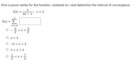 solved find a power series for the function centered at c
