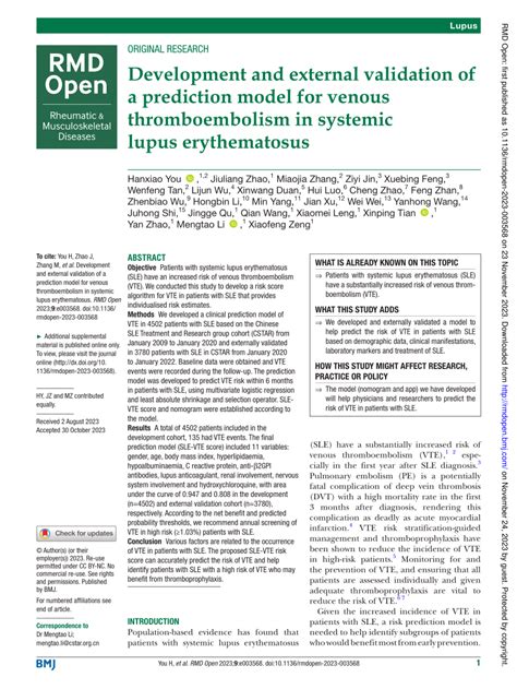 pdf development and external validation of a prediction model for