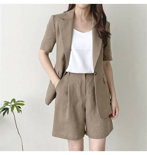 여자 여름 5부 정장 하객룩 데일리 회사원 반바지 티몬