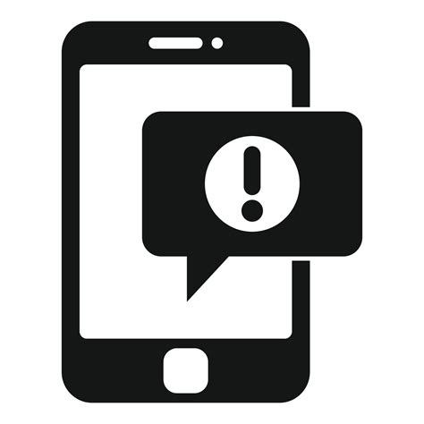 Smartphone Notification Icon Simple Style 14627987 Vector Art At Vecteezy