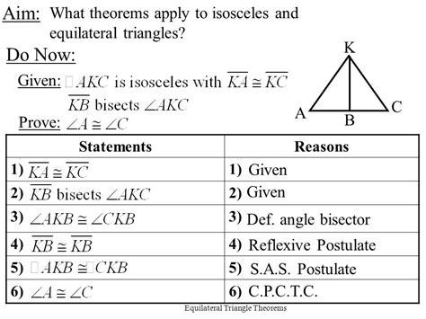 Isosceles Triangle Theorem Proof