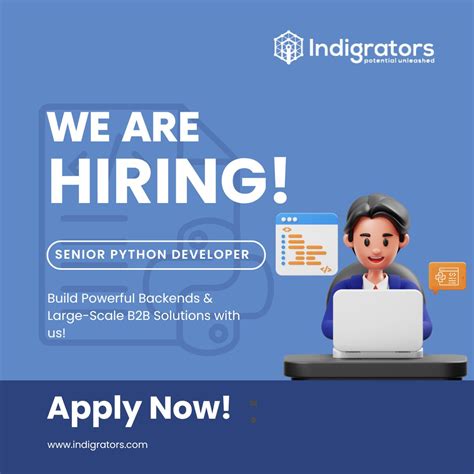 Indigrators On Linkedin Hiring Pythondeveloper Backenddeveloper