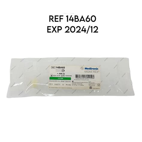 New Medtronic Ref 14ba60 Midas Rex Legend Ball Fluted 14cm 6mm Exp