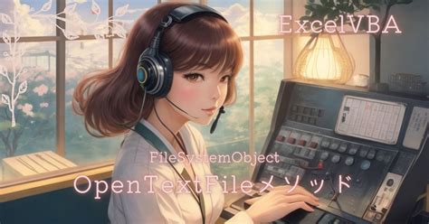 Vba｜opentextfileメソッド ファイルシステムオブジェクト Meowのオフィスノート