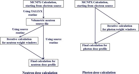 Mcnpx Calculation Process For Neutron And Photon Dose Download Scientific Diagram