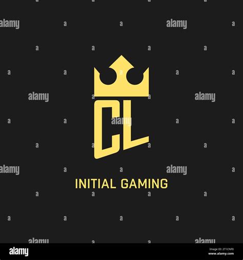 Monogram Cl Logo Shield Crown Shape Elegant And Luxury Initial Logo