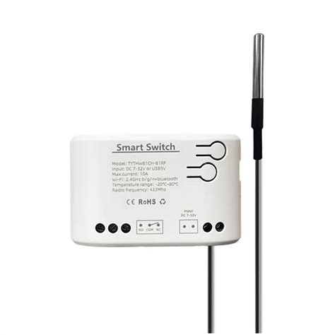 Tuya Smart Life Wifi Switch Relay Temperature Humidity Monitoring Thermostat Sensor Passive Dry