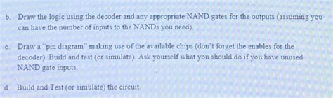 solved 2 given a 138 decoder and 4 input nand gate chip