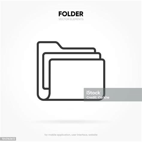 흰색 배경에 분리된 3d 폴더 아이콘입니다 문서 기호입니다 3d 파일 아이콘을 클릭합니다 바인더 기호 현대 단순 벡터 웹사이트 디자인 아이콘 모바일 앱 Ui 벡터