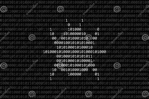 Silhouette De Bogue Composée De 0 Et 1 Chiffres Sur La Surface Du Code
