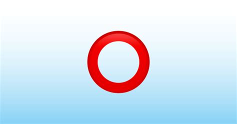 Hollow Red Circle Emoji ⭕