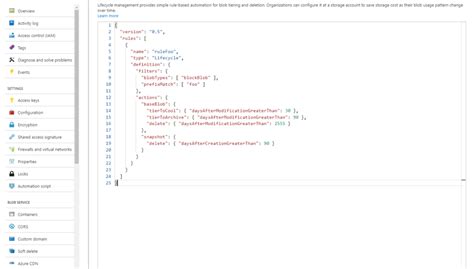 Azure Blob Storage Lifecycle Management In Public Preview Mashfords