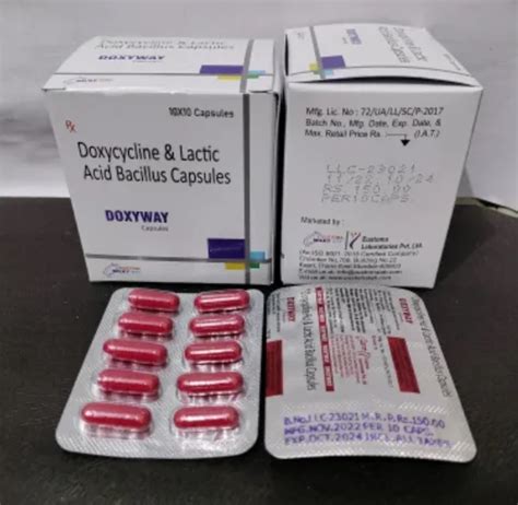 Doxycycline Lactic Acid Bacillus Capsules At ₹ 2000 Box Doxycycline And Lactic Acid Bacillus