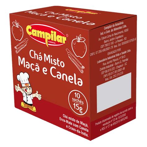 Chá Misto De Maçã E Canela Campilar 20 G Carrefour