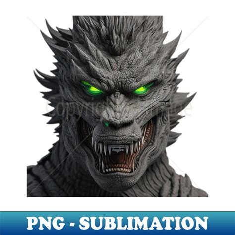 Otherworldly Presence Abstract Outline Of Godzilla Signatu Inspire