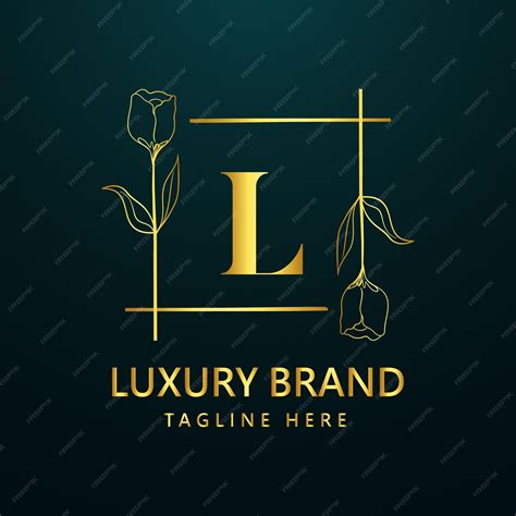 프리미엄 문자 L 로고 아이콘 디자인 고급 보석 프레임 보석 가장자리 로고 타입 뷰티 패션 스파 아이콘 프리미엄 벡터