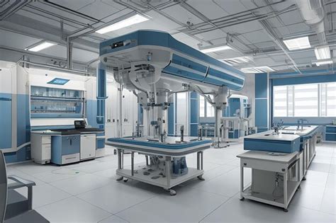 Premium Ai Image Highly Detailed Realistic Futuristic Science Lab
