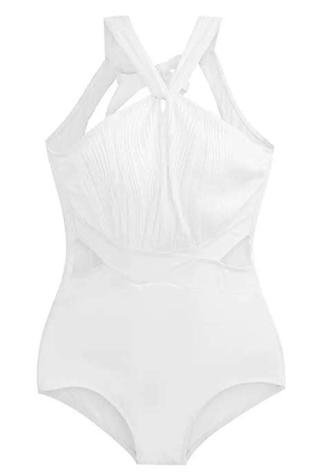 Buy Halo Sexy White One Piece Swimsuit Online Zalora Malaysia