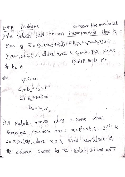 Vector Calculus Solved Problems Class Notes Exercises Engineering
