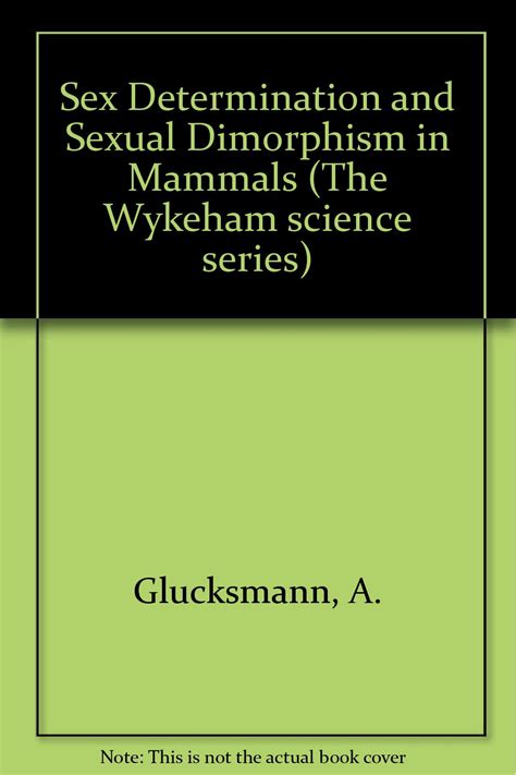 Amazon Sex Determination And Sexual Dimorphism In Mammals