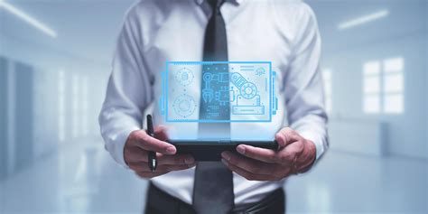 control work command with artificial intelligence ai droid robot and