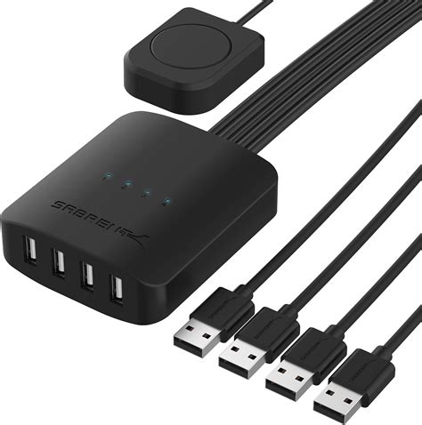 UGREEN USB 3 0 Switch Selector 2 In 4 Out 2 Computers Sharing 4 Devices Splitter 1USB C 3